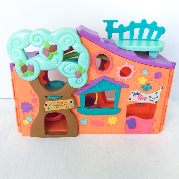 Hasbro | Toys | 207 Hasbro Littlest Pet Shop Lps Orange Club Play Set ...